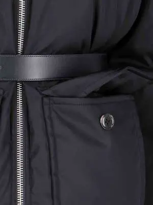 Prada Logo Plaque Belted Jacket