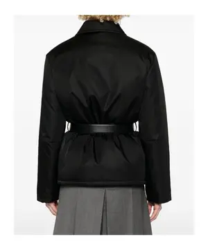 Prada Logo Plaque Belted Jacket