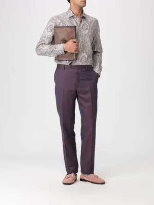 Etro Floral Paisley Long-sleeved Shirt - Gray