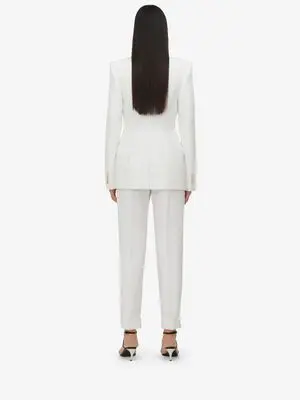 Alexander McQueen Pleat-detail Cotton Trousers