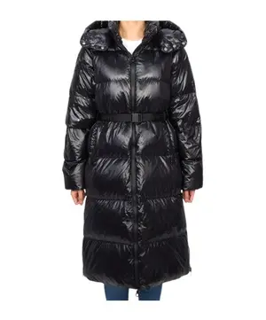 Duvetica Long Down Jacket With Hood And Belt