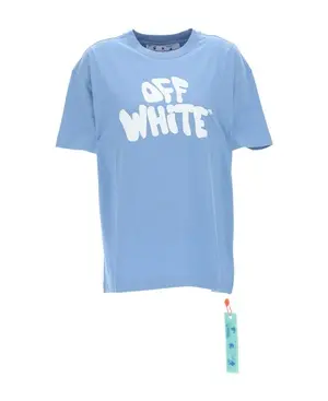 Off-White Logo Print T-shirt - Blue