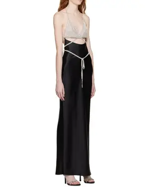 Alexander Wang Halterneck Embellished Gown