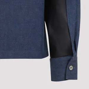 JIL SANDER Elbow Patch Denim Overshirt