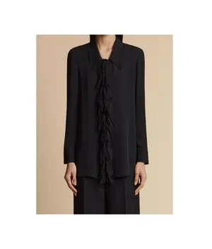 Khaite Luca Long-sleeved Ruffled Shirt