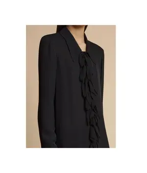 Khaite Luca Long-sleeved Ruffled Shirt