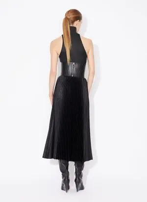 Alaïa Pleated Midi Skirt