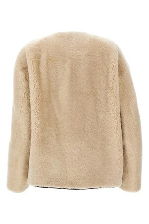 TOTEME Teddy Shearling Clasp Buttoned Coat