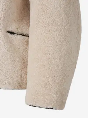 TOTEME Teddy Shearling Clasp Buttoned Coat