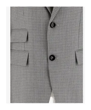 JIL SANDER Single-breasted Checked Blazer