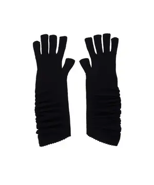 Issey Miyake Ribbed Fingerless Gloves