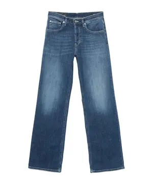 DONDUP Logo Patch Jeans - Blue