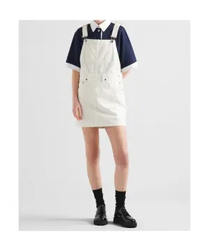 Prada Denim Overall Mini Dress