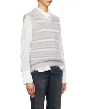 Marni Striped Fuzzy Wuzzy Vest