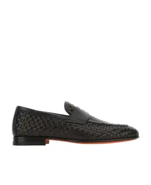Santoni Woven Loafers