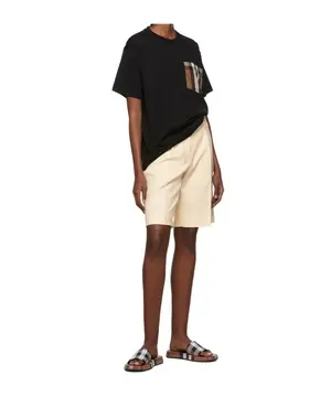 Burberry Carrick Check Pocket T-shirt - Black