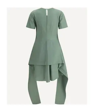 Loewe Pebble Embellished Keyhole Neck Dress - Green