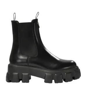 Prada Monolith Round-toe Chelsea Boots