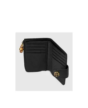 Gucci Medium Double G Wallet With Bamboo