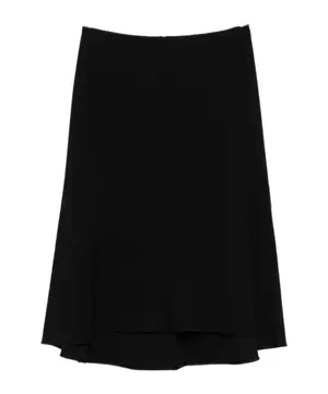 JIL SANDER Asymmetrical Paneled Skirt - Black