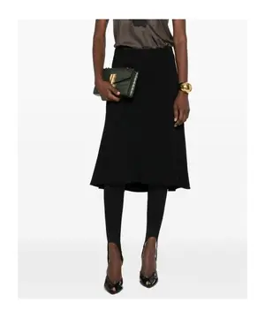 JIL SANDER Asymmetrical Paneled Skirt - Black
