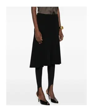JIL SANDER Asymmetrical Paneled Skirt - Black