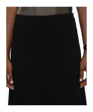 JIL SANDER Asymmetrical Paneled Skirt - Black