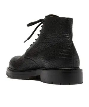 Officine Creative Grained Leather Ankle Boots