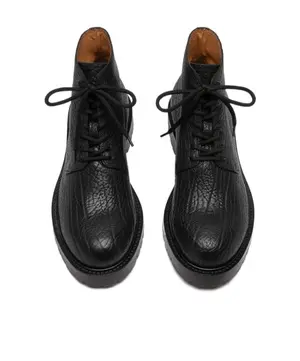 Officine Creative Grained Leather Ankle Boots
