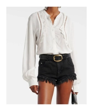 Isabel Marant Étoile Lace Detailed Long Sleeve Shirt - White