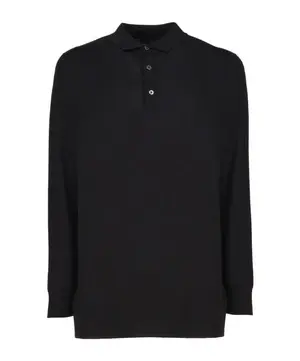 Loro Piana Long-sleeved Knitted Polo Shirt