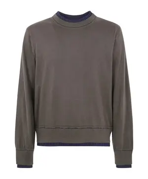 Sacai Knitted Jumper - Khaki Navy
