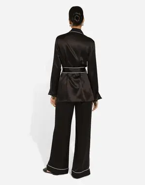 Dolce & Gabbana Contrast Piping Pajama Shirt