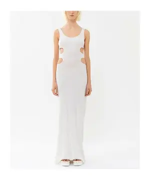 Chloé Cut-out Sleeveless Maxi Dress - White