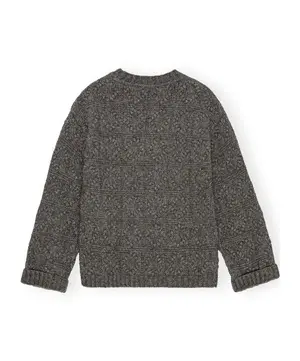 GANNI Bubble Jumper Knit Sweater - Grey