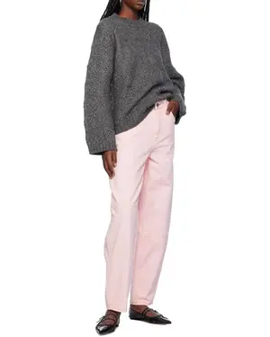 GANNI Bubble Jumper Knit Sweater - Grey
