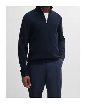 Hugo Boss Long Sleeve Zipper Collar T-shirt
