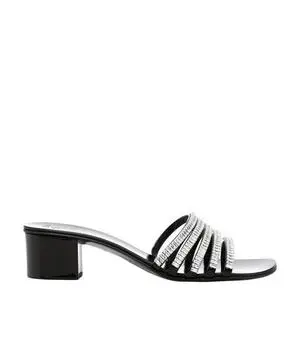 GIUSEPPE ZANOTTI Embellished High Heel Sandals - Black