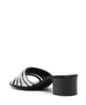 GIUSEPPE ZANOTTI Embellished High Heel Sandals - Black