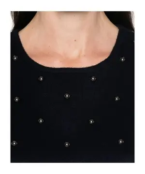 P.a.r.o.s.h Stud-embellished Sleeveless Dress - Navy