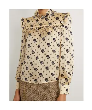 Valentino Garavani Ruffled Jacquard Shirt