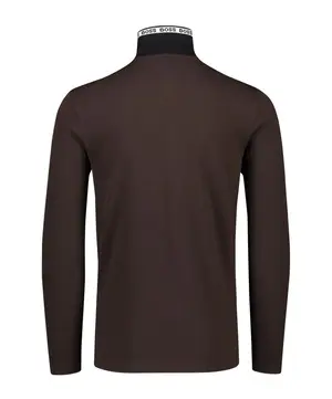 Hugo Boss Logo Embroidered Long Sleeved Polo Shirt