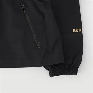 Burberry Hooded Jacket With Drawstring Waist - Black
