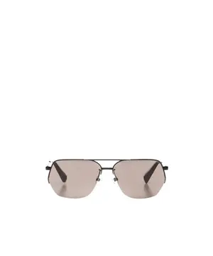 Jacquemus X Linda Farrow Aviator Sunglasses - Nude