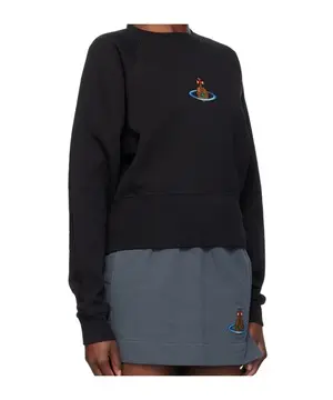 VIVIENNE WESTWOOD Orb Embroidered Crewneck Sweatshirt