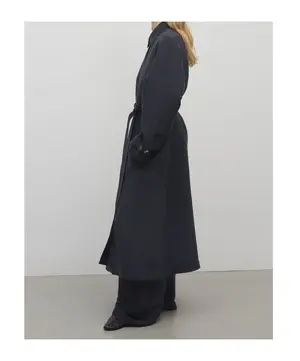 THE ROW Ryo Belted Coat - Black