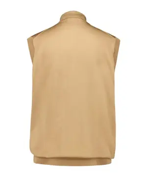 Prada Sleeveless Knitted Polo Shirt - Camel Brown