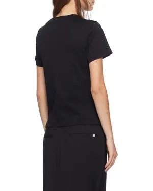 Helmut Lang Logo Detail Crewneck T-shirt