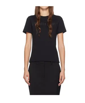 Helmut Lang Logo Detail Crewneck T-shirt