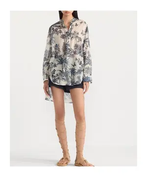 Dior Riviera Long Sleeve Printed Blouse
